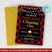 Editable Pancakes & Pajamas Invitation, Buffalo Plaid Self Editing ...