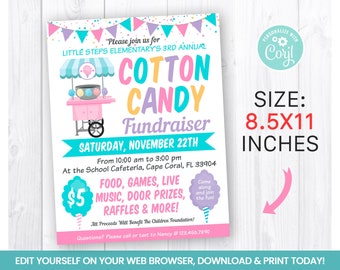 EDITABLE Fundraiser Flyer Template, Charity Non Profit Event Poster ...