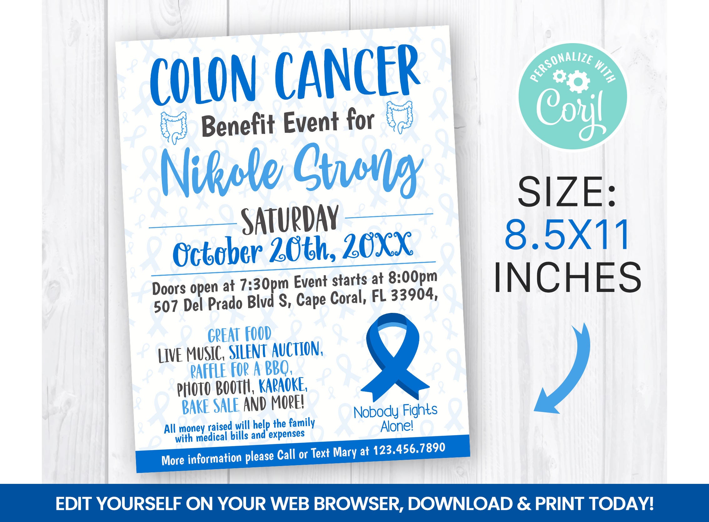Cancer Fundraising Flyer
