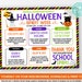 Halloween Spirit Week Editable Itinerary, Self-editing Invite, Weekly ...