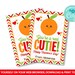 EDITABLE Cutie Rectangle Tags, Orange Fruit Gift Tags Ideas, Kid ...