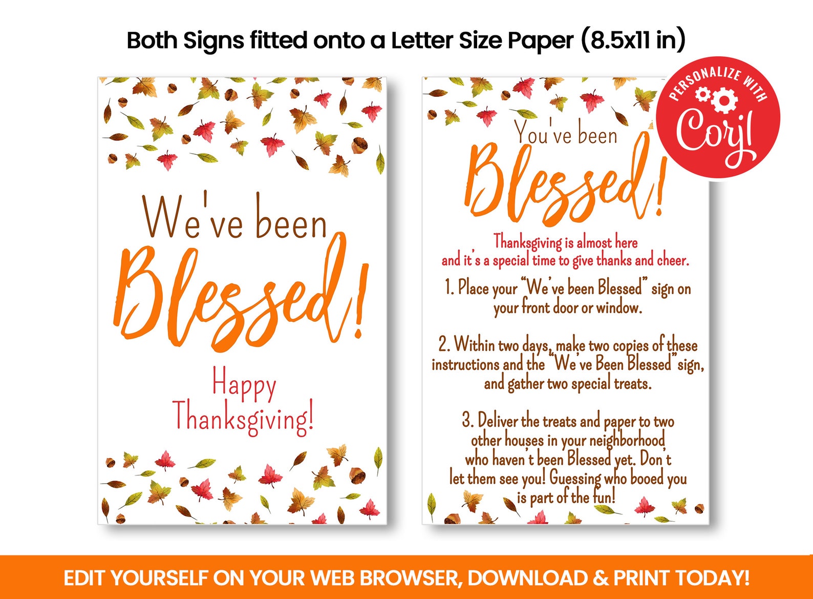 EDITABLE We've Been Blessed Sign You've Been Blessed - Etsy