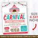 EDITABLE Carnival Fair Event Flyer Template, Charity Non Profit Event ...