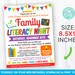 EDITABLE Family Literacy Night Flyer Template, Charity Non Profit Event ...