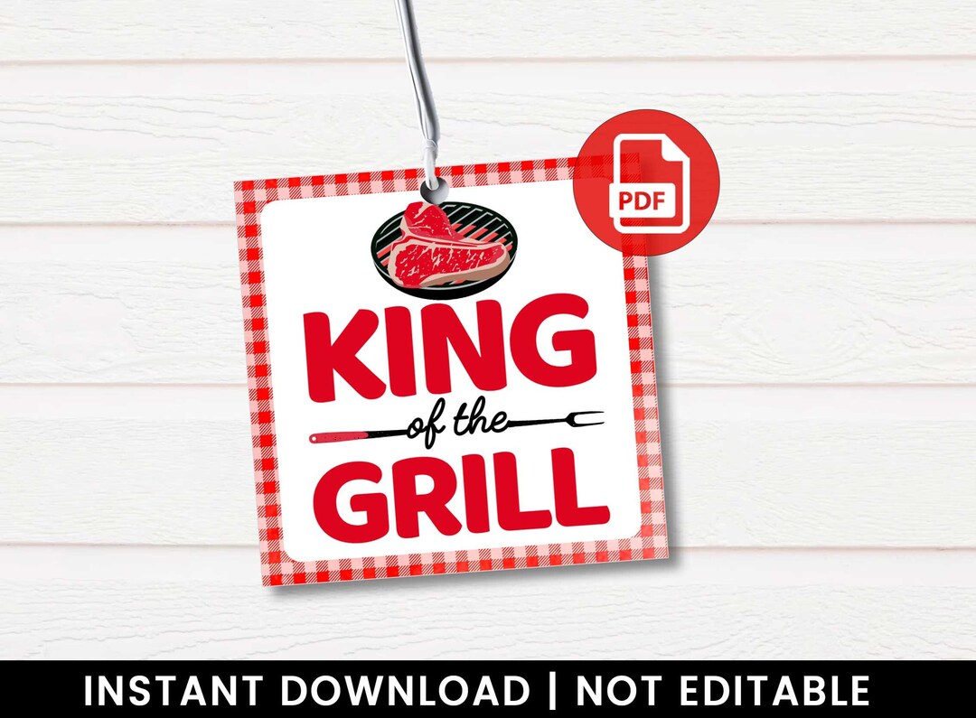 Printable Barbecue Themed Gift Tags DIY Father's Day - Etsy Canada