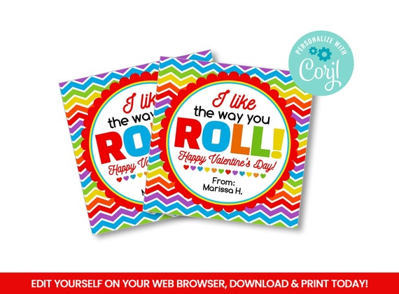EDITABLE The way you Roll Square Tags, Candy Treat Tags Ideas ...