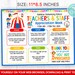 EDITABLE Teacher and Staff Appreciation Week Flyer, Itinerary Week Self ...
