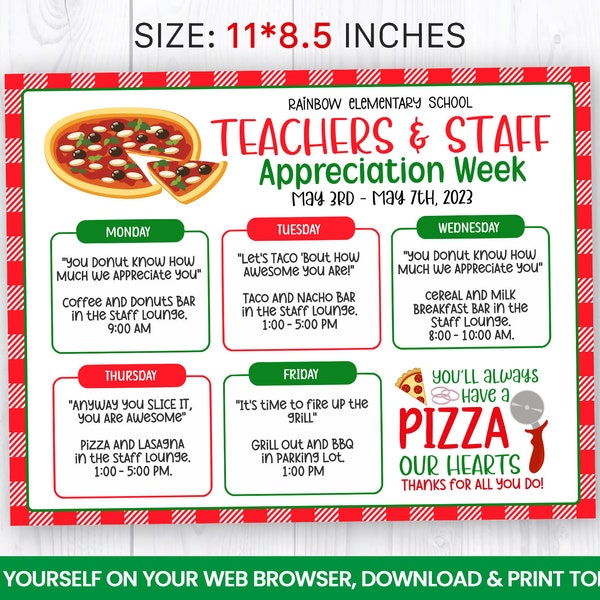 Teacher Appreciation Pasta - Etsy