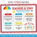 EDITABLE Colorful Umbrella Teacher & Staff Appreciation Flyer, Sun ...