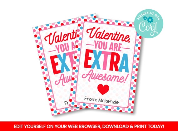 EDITABLE Extra Awesome rectangle tags, Bubble Gum Treat tags ideas, Kid ...