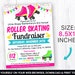 EDITABLE Skate Rolling Fundraiser Flyer Template Charity Non - Etsy
