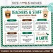 EDITABLE Coffee Teacher & Staff Appreciation Flyer, Latte Itinerary ...