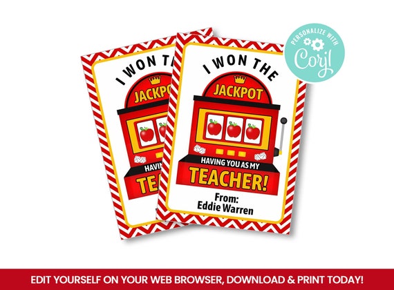 EDITABLE Teacher Appreciation Thank You Gift Tag, Boss Worker Staff ...