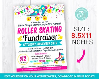 EDITABLE Volleyball Fundraiser Flyer Template, Charity Non Profit Event ...