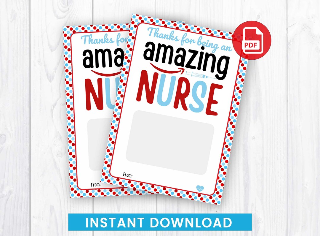 Nurse Appreciation Gift Card Holder, National Nurses Week, Healthcare ...