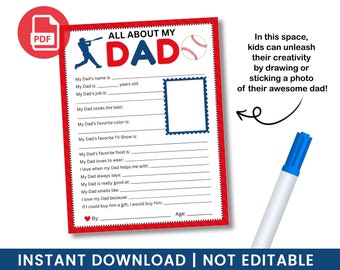 All About My Mom, Printable Mother's Day Questionnaire, Kids Survey ...