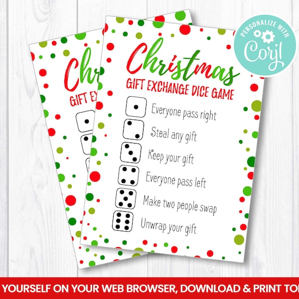 Christmas Gift Exchange Games - Etsy