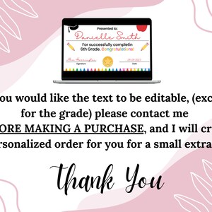 Printable 4th Grade Graduation Diploma, End of School Certificate, PDF ...