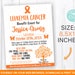 EDITABLE Leukemia Cancer Fundraiser Event Flyer Orange - Etsy