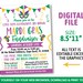 EDITABLE Mardi Gras Flyer Template, Mask, Masquerade Charity Non Profit ...