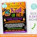 EDITABLE Halloween Trunk or Treat Flyer Template, Dark Background ...