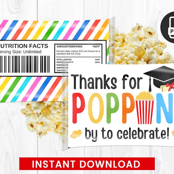 Graduation Popcorn Bags - Etsy