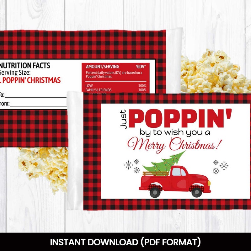 Christmas Popcorn - Etsy