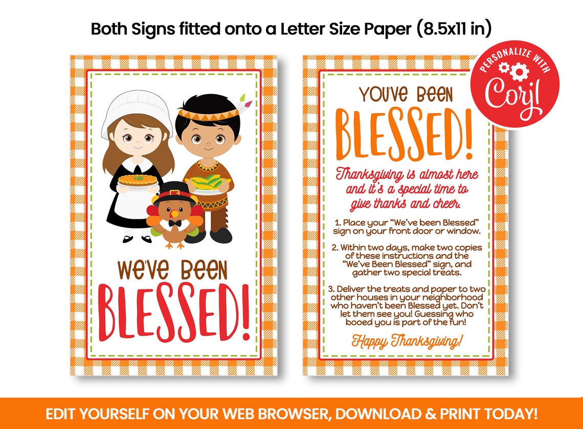 EDITABLE We've Been Blessed Sign You've Been Blessed - Etsy