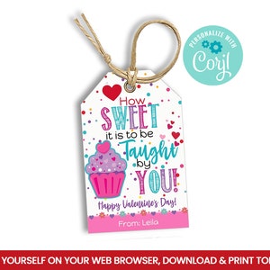 EDITABLE How Sweet It is to Be Taught by You Gift Tag Ideas - Etsy