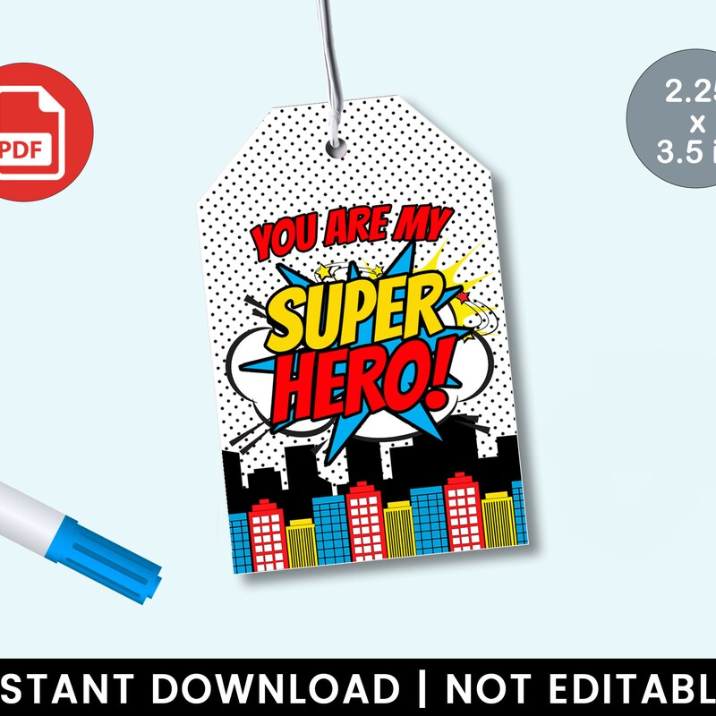 Superhero Gift Tag - 60+ Gift Ideas for 2024