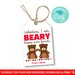 EDITABLE Teddy Bear Gift Tags Beary Happy Gummy Bears Treat - Etsy