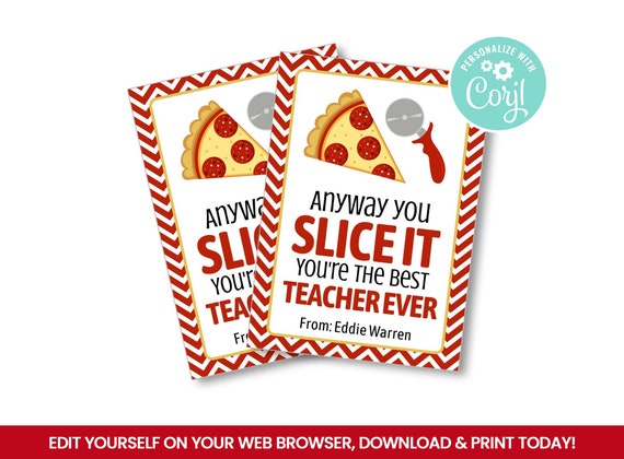 EDITABLE Teacher Appreciation Gift Tag, Boss, Worker, Staff Corporate ...