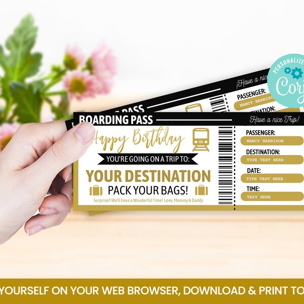 Fake Train Ticket - Etsy