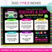 EDITABLE 80s Teacher & Staff Appreciation Flyer, Neon Itinerary Week ...