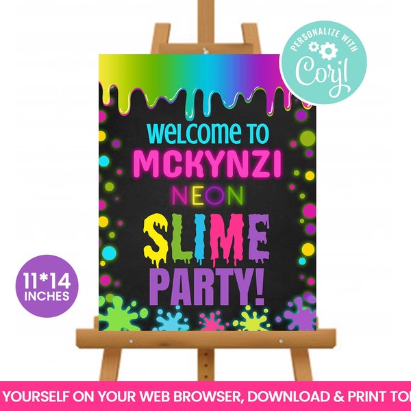 Slime Table Sign - Etsy