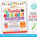 EDITABLE Family Math Night Fundraiser Flyer Template, Charity Non ...