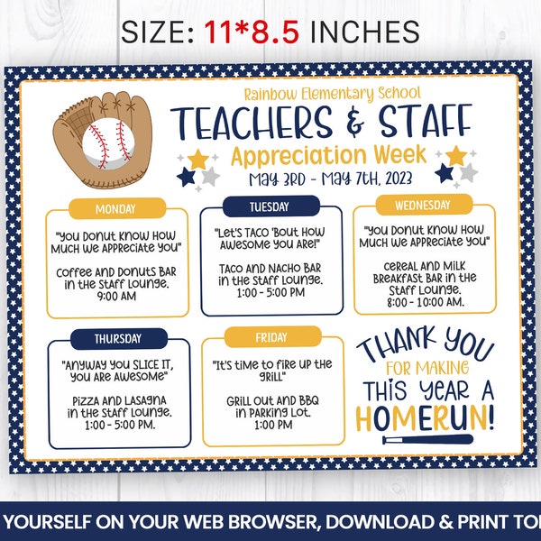 Teacher Appreciation Baseball - Etsy