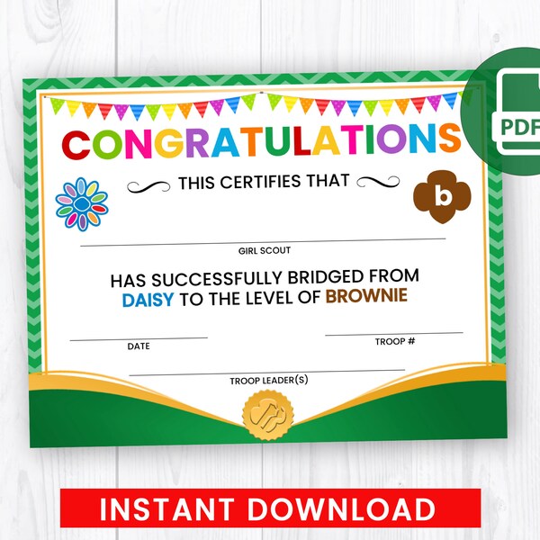 Girl Scout Daisy - Etsy