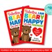 EDITABLE Teddy Bear Rectangle Tags Gummy Bears Treat Tags - Etsy