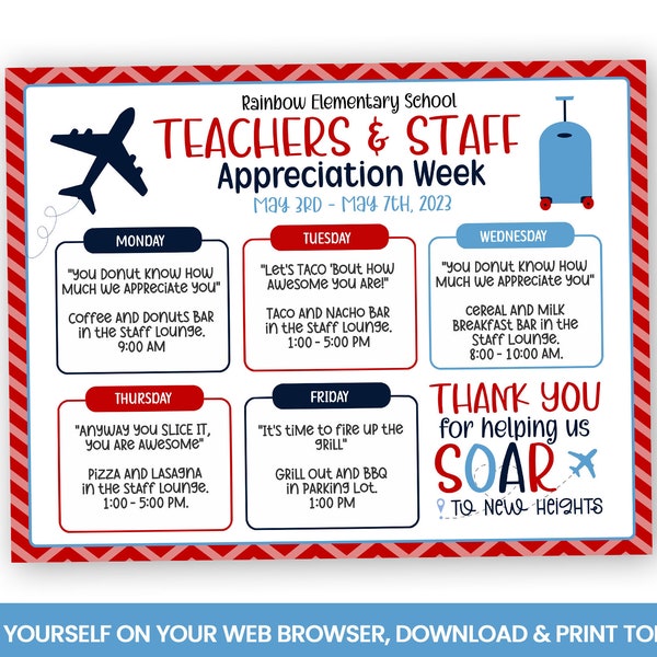 Teacher Appreciation Travel Theme - Etsy
