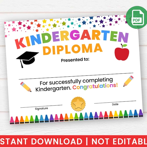 Kindergarten Graduation - Etsy