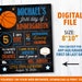 EDITABLE Basketball 1st Day of School Chalkboard Sign, Sports Self ...