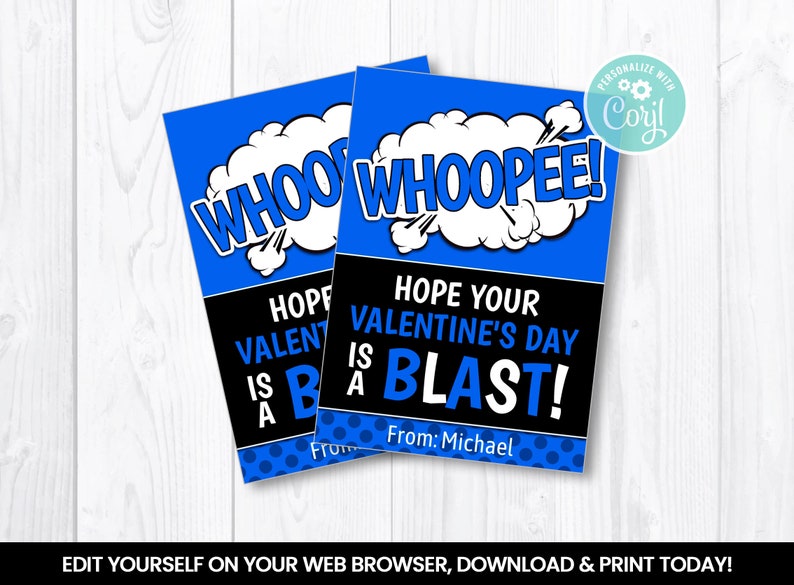 EDITABLE Whoopee Rectangle Tags Whoopie Cushion Gift Tags - Etsy