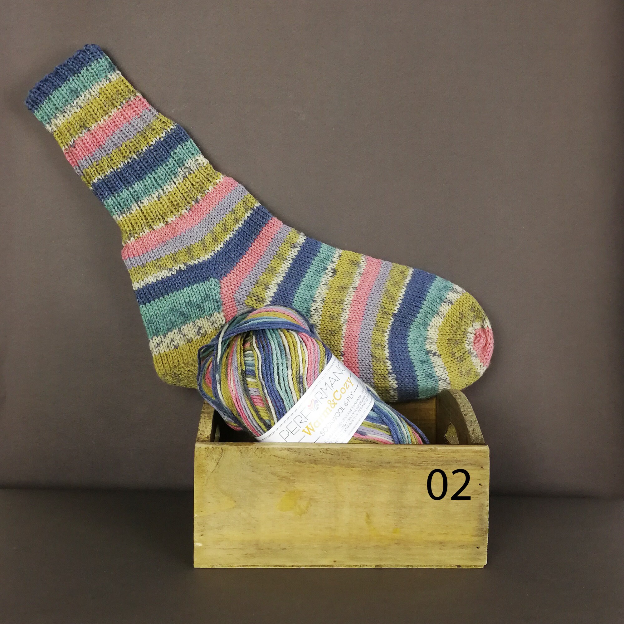 Sock Yarn Set Warm & Cozy 6 Ply Sock Wool Yarn Set of 2,4,6,8 Skeins 6 ...