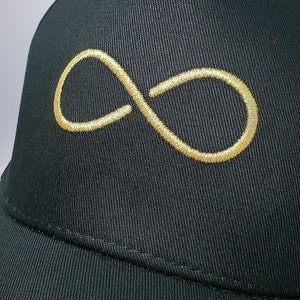Infinity Symbol Baseball Cap - With Golden Stitched Infinite 8 Logo - Etsy