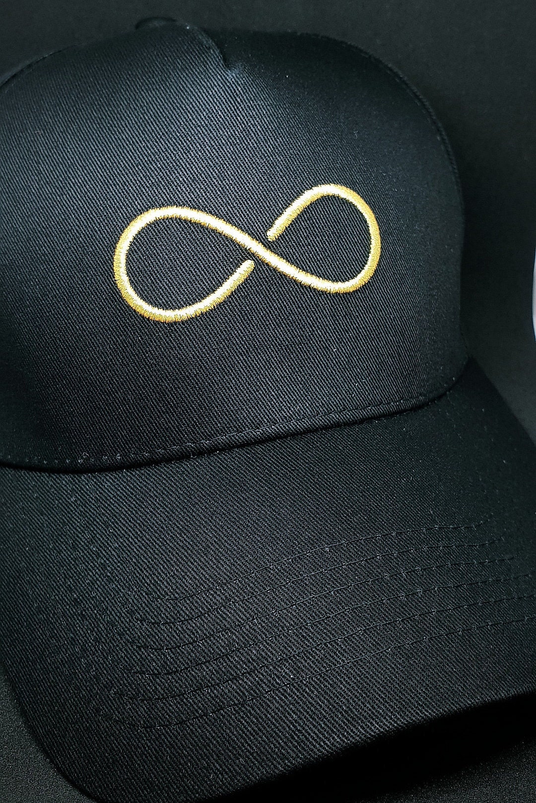 Infinity Symbol Baseball Cap - With Golden Stitched Infinite 8 Logo - Etsy
