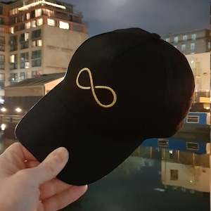 Infinity Symbol Baseball Cap - With Golden Stitched Infinite 8 Logo - Etsy