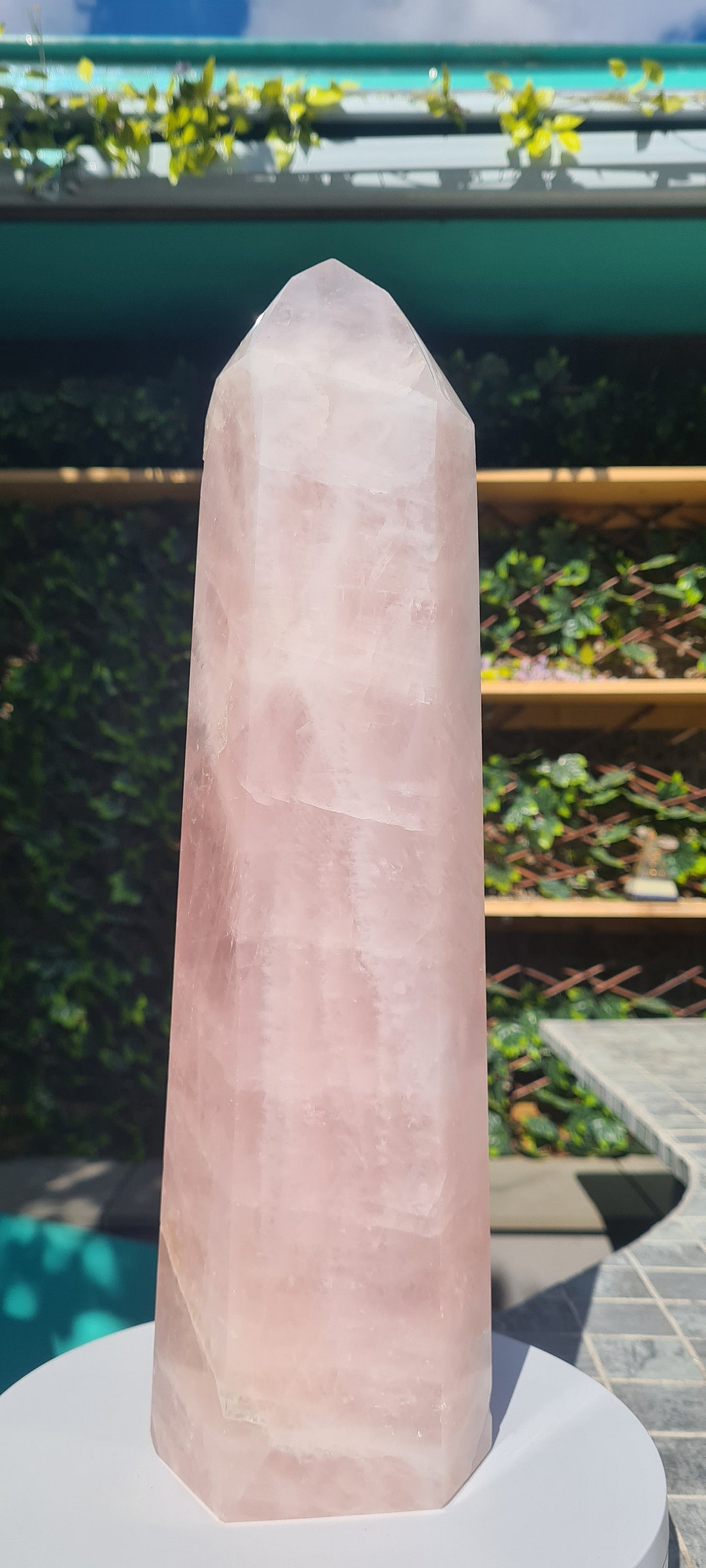 Rose Quartz Tower Obelisk Huge - From BRAZIL - Etsy