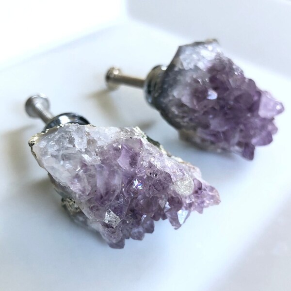 Amethyst Knob - Etsy