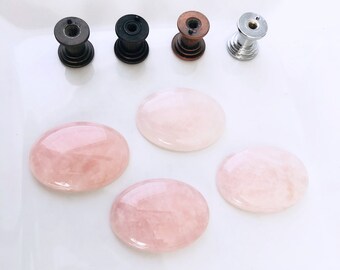 Rose Quartz Knobs | Etsy